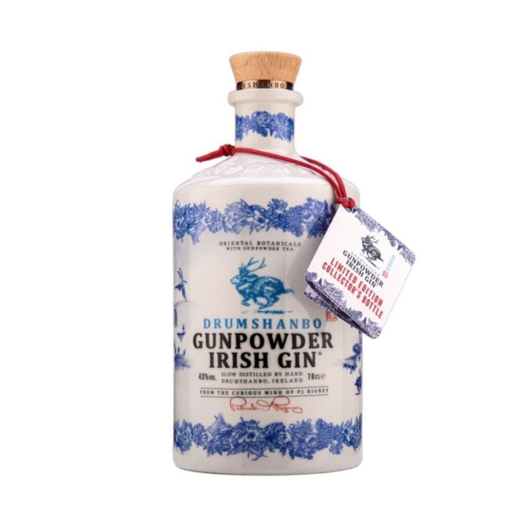 Drumshanbo Gunpowder Irish Gin Ceramic Bottle hos Ginbutikken.dk